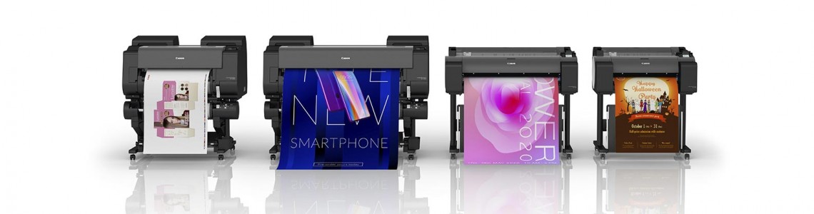 Canon debuts four GP series printers with aqueous pigment fluorescent ink