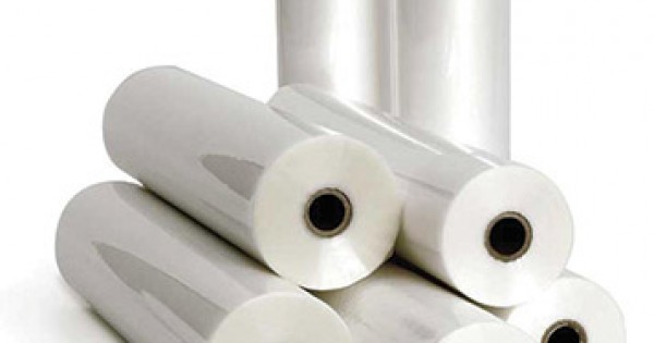 Pressure Sensitive Gloss Laminate 80 micron Film 1300mm x 50m Roll on 3 ...