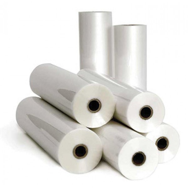 Pressure Sensitive Gloss Laminate 80 micron Film 1300mm x 50m Roll on 3 ...