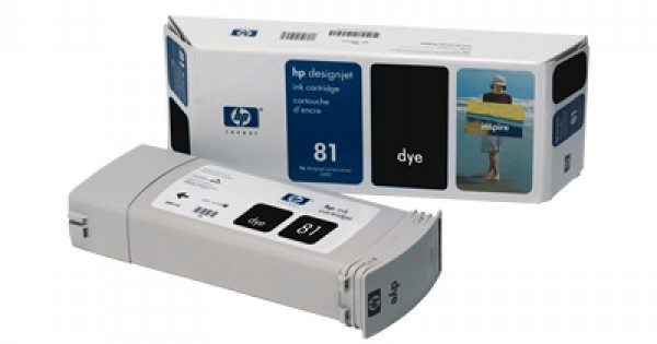 HP C4930A No. 81 Black Ink Cartridge 680ml for HP Designjet 5000 & 5500 ...